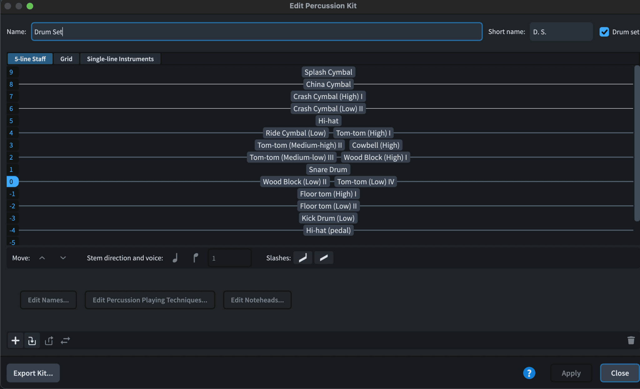 Percussion Kits in Dorico - Dorico Tutorials